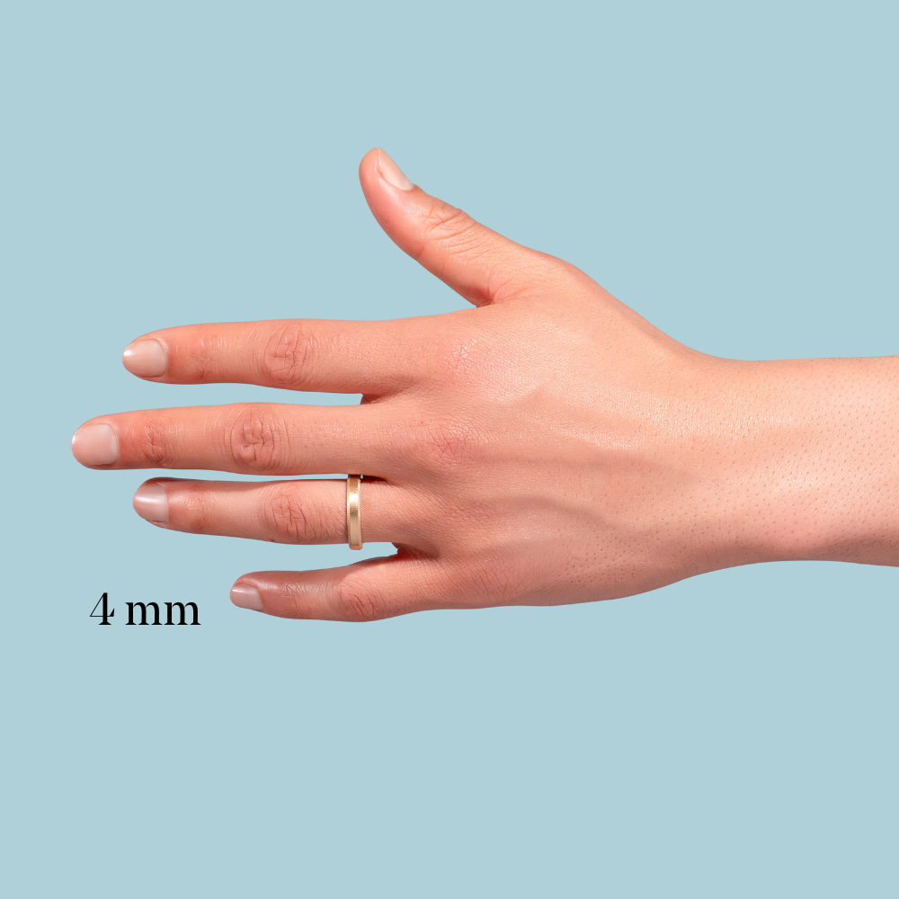 Textured Bevel Band - The Clear Cut Collection