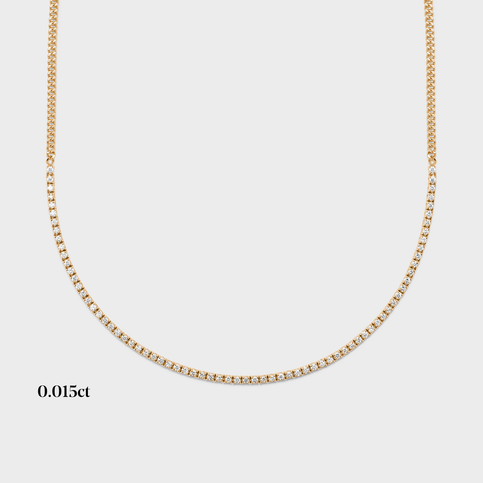 Chelsea Chain Tennis Necklace - The Clear Cut Collection