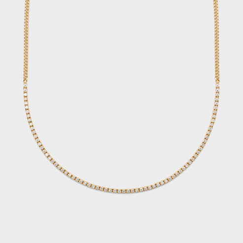 Chelsea Chain Tennis Necklace - The Clear Cut Collection