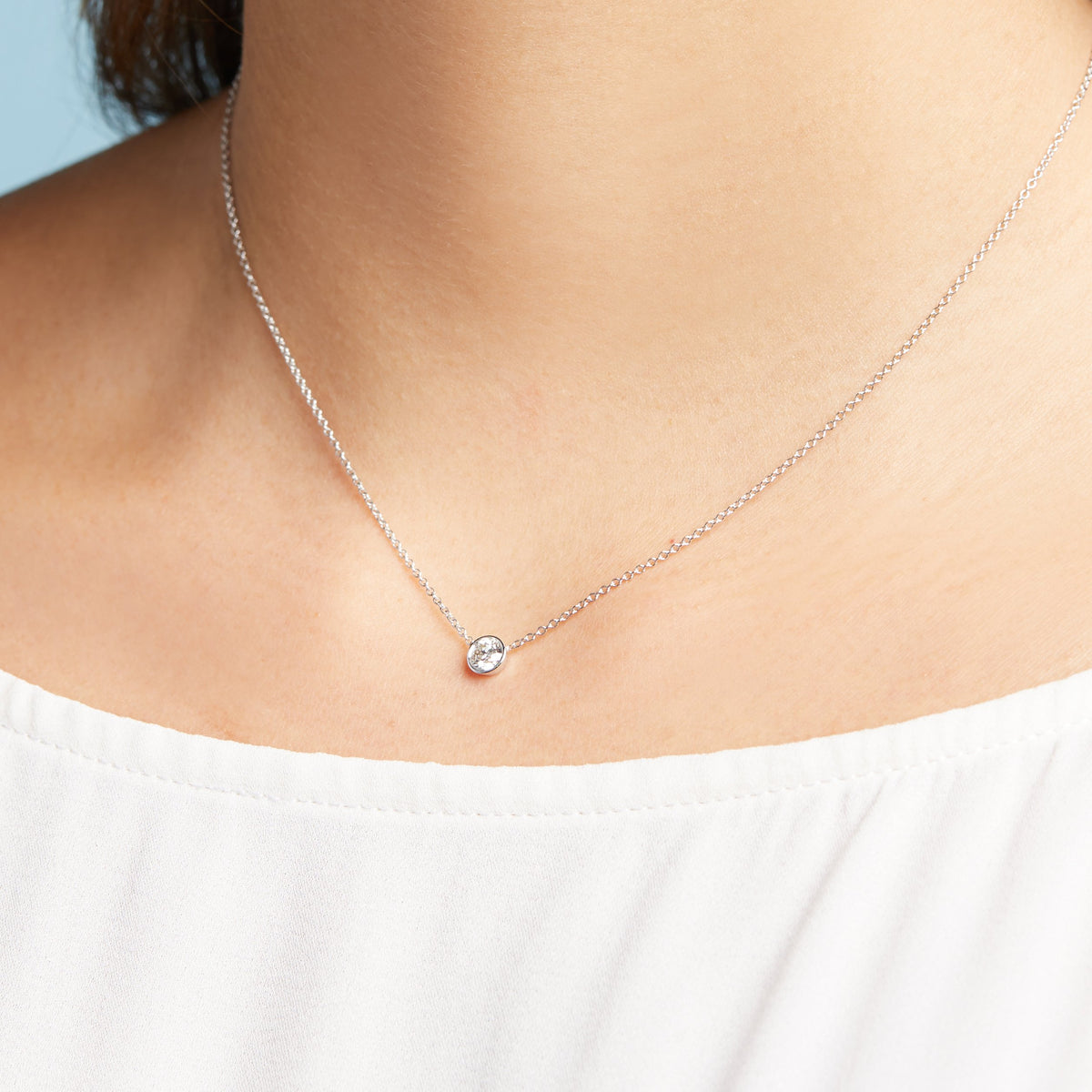 Classic Bezel Pendant - The Clear Cut Collection